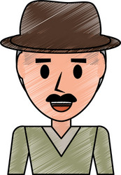 Retro man cartoon Royalty Free Vector Image - VectorStock