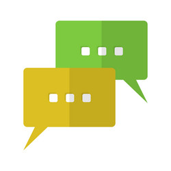 Speech bubble isolated icon Royalty Free Vector Image