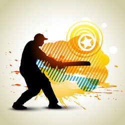 Cricket background Royalty Free Vector Image - VectorStock