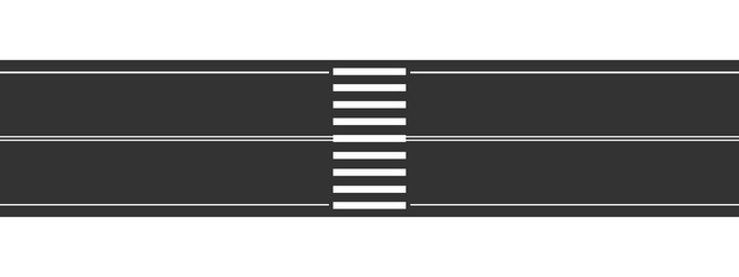 Empty straight road with marking horizontal Vector Image