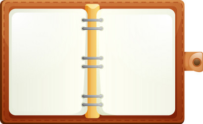 Blank open notebook double page Royalty Free Vector Image