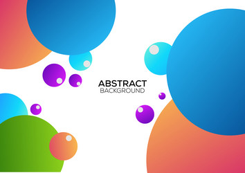 Bubble background design gradient color Royalty Free Vector