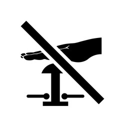 Do not switch on symbol sign Royalty Free Vector Image