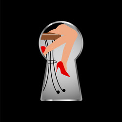 Keyhole Woman Legs Vector Images (16)