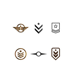 Military rank icon Royalty Free Vector Image - VectorStock