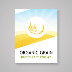 Organic product advertising poster Royalty Free Vector Image