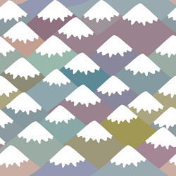 Seamless pattern mount nature background Vector Image