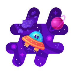 Space exclamation mark as punctuation sign Vector Image