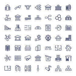 Structure icons Royalty Free Vector Image - VectorStock