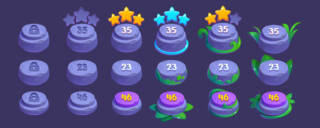 Candy game ui level indicator to select star icon Vector Image Candy game ui level indicator to select star icon Vector Image