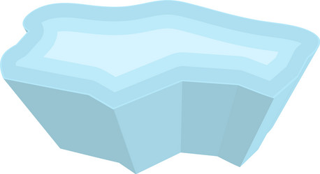 Ice floe icon symbol design winter isolated Vector Image