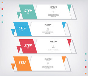Infographic modern abstract modern simple Vector Image