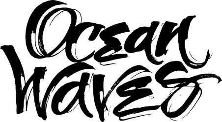 Surfing modern calligraphy hand lettering Vector Image