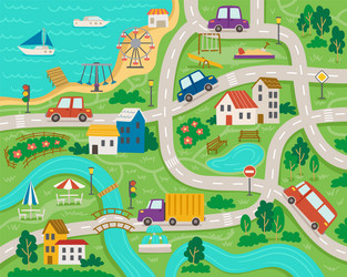 Car Road Map Vector Images (over 21,000)