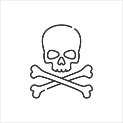 Asthma pixel perfect white linear icon for dark Vector Image