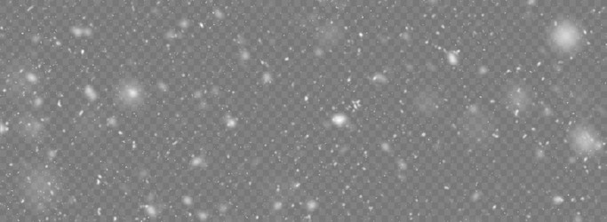 Snow isolated snowfall Royalty Free Vector Image