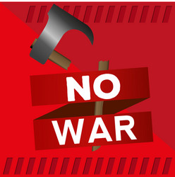 Stop war poster Royalty Free Vector Image - VectorStock
