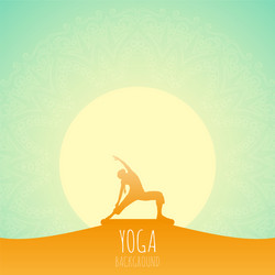 Yoga background Royalty Free Vector Image - VectorStock
