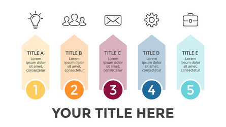 Infographic 6 step road map Royalty Free Vector Image