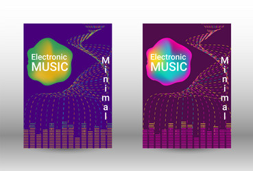 Modern musical covers Royalty Free Vector Image
