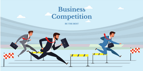 Happy competition champions Royalty Free Vector Image