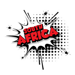 Character cartoon of south africa is playing Vector Image
