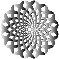 Round braided abstract geometric pattern Vector Image