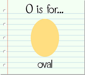 Flashcard letter o is for orange Royalty Free Vector Image