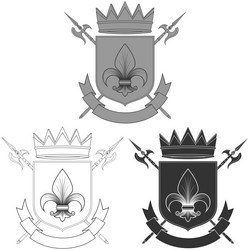Medieval coat of arms Royalty Free Vector Image