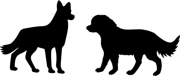 2 Dogs Clipart