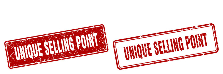 Unique selling point stamp unique selling point Vector Image