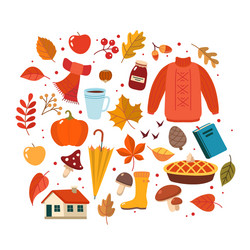 Elements in red color Royalty Free Vector Image