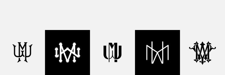 Vintage Mw Monogram Vector Images (over 410)