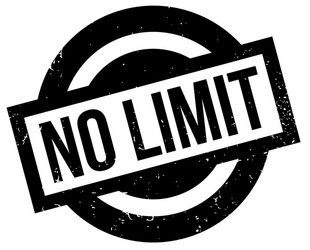 No limit rubber stamp Royalty Free Vector Image