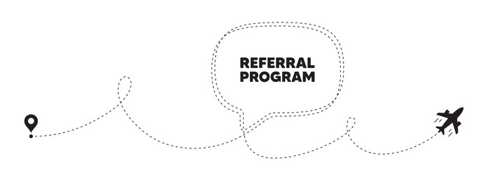 Refer a friend symbol referral program sign Vector Image