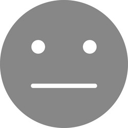 Expressionless emoji line icon emotionless Vector Image