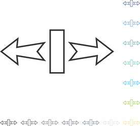 Stretch arrows vertically icon Royalty Free Vector Image