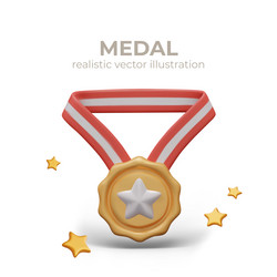 Graduation degree scroll with golden medal Vector Image