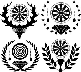 Bullet holes target icon Royalty Free Vector Image