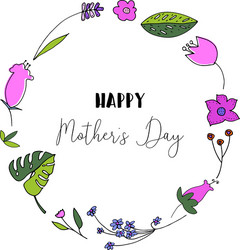 Floral happy mothers day Royalty Free Vector Image