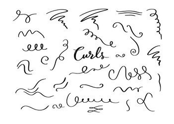 Calligraphy Curls Vector Images (over 10,000)