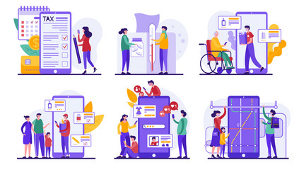 Everyday People Vector Images (over 3,800)