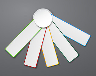 Numbered list design Royalty Free Vector Image