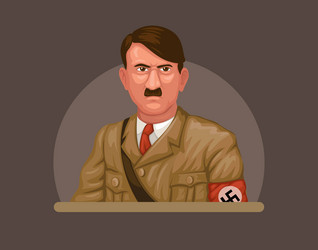 Adolf Hitler - Nazi Dictator Royalty Free Vector Image