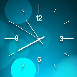 Wall clock background design Royalty Free Vector Image