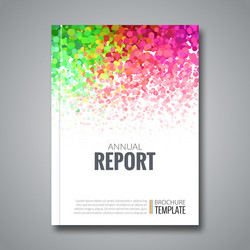 Business report design background with colorful Vector Image