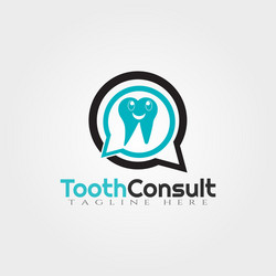 Design human tooth logo protection Royalty Free Vector Image