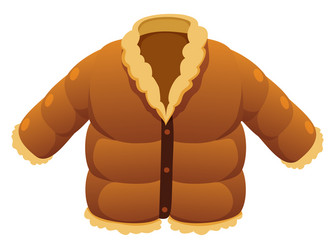 Jacket or coat cartoon isolated Royalty Free Vector Image