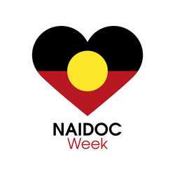 Naidoc week poster with australian aboriginal icon