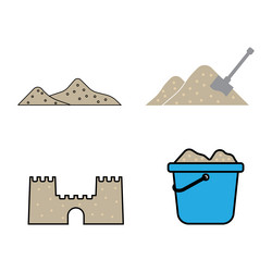 Sand icon Royalty Free Vector Image - VectorStock